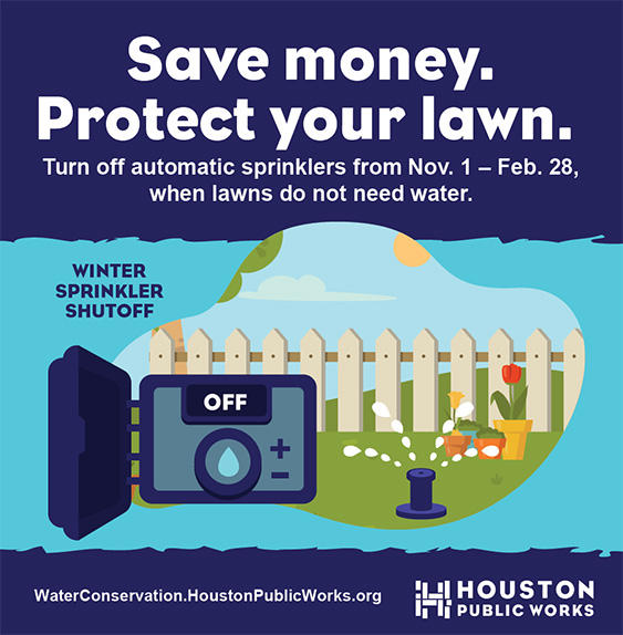 Winter Sprinkler Shut Off | City of Houston - Houston Public Works
